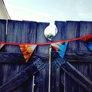 Tie Dye Pennant Banner Tie Dye Flag Banner Tie Dye Garland - Etsy
