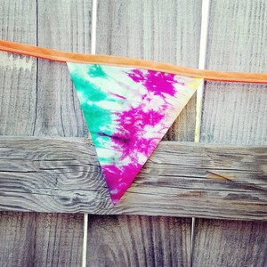 Tie Dye Pennant Banner Tie Dye Flag Banner Tie Dye Garland - Etsy