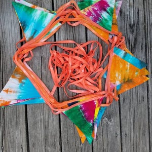 Tie Dye Pennant Banner Tie Dye Flag Banner Tie Dye Garland - Etsy