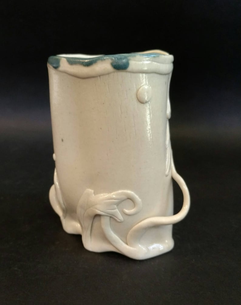 Porcelain Yunomi Cup #T13 Hand Built by Skip Lyman - Etsy