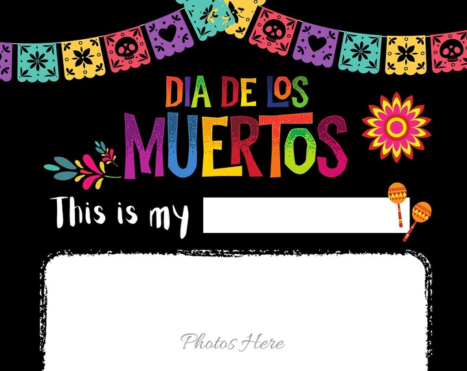 Dia De Los Muertos Printable, Genealogy, Day of the Dead Printable ...