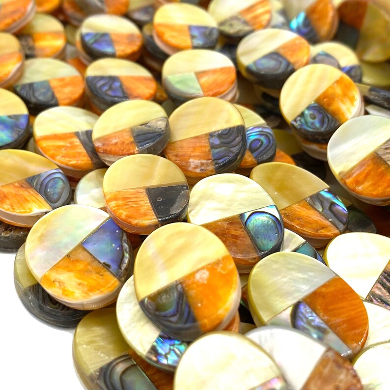 Orange Spiny Oyster Shell Beads (photo Doesn't Do It Justice) Inlay ...