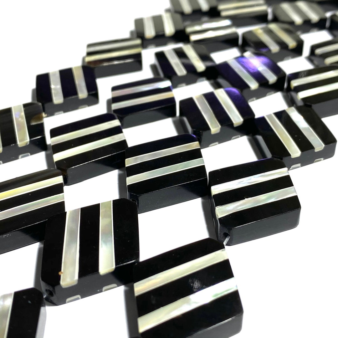 Spiral Troca Shell Inlaid With Recycled Horn Beads From Buffalo ...