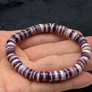Wampum Shell Beads Bracelet From New England / Rhode Island america's ...