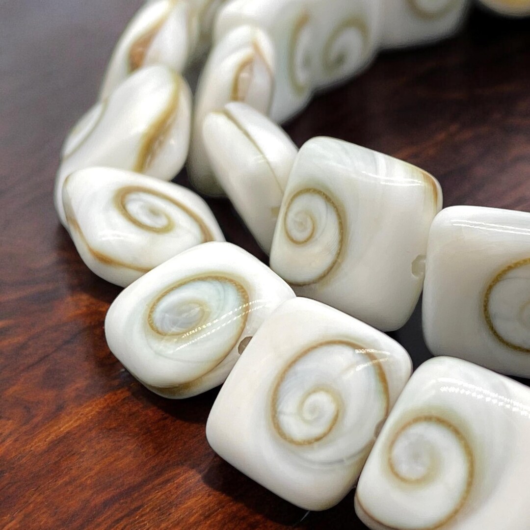 Premium-quality Shiva Eye Shell Beads every Single Bead Made From Two ...