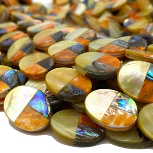 Orange Spiny Oyster Shell Beads (photo Doesn't Do It Justice) Inlay ...