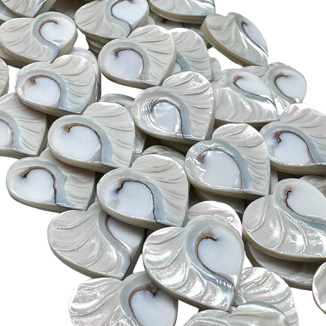 Harmony-line Nautilus Shell Beads 3D Tactile Grooves Off-white one of ...