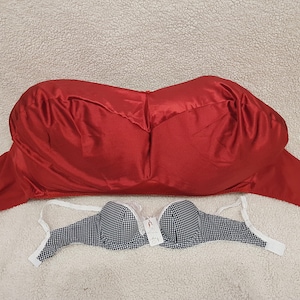 Handmade Red Bra,plus Plus Size,huge Size,big Silicon,custom Bra,big ...