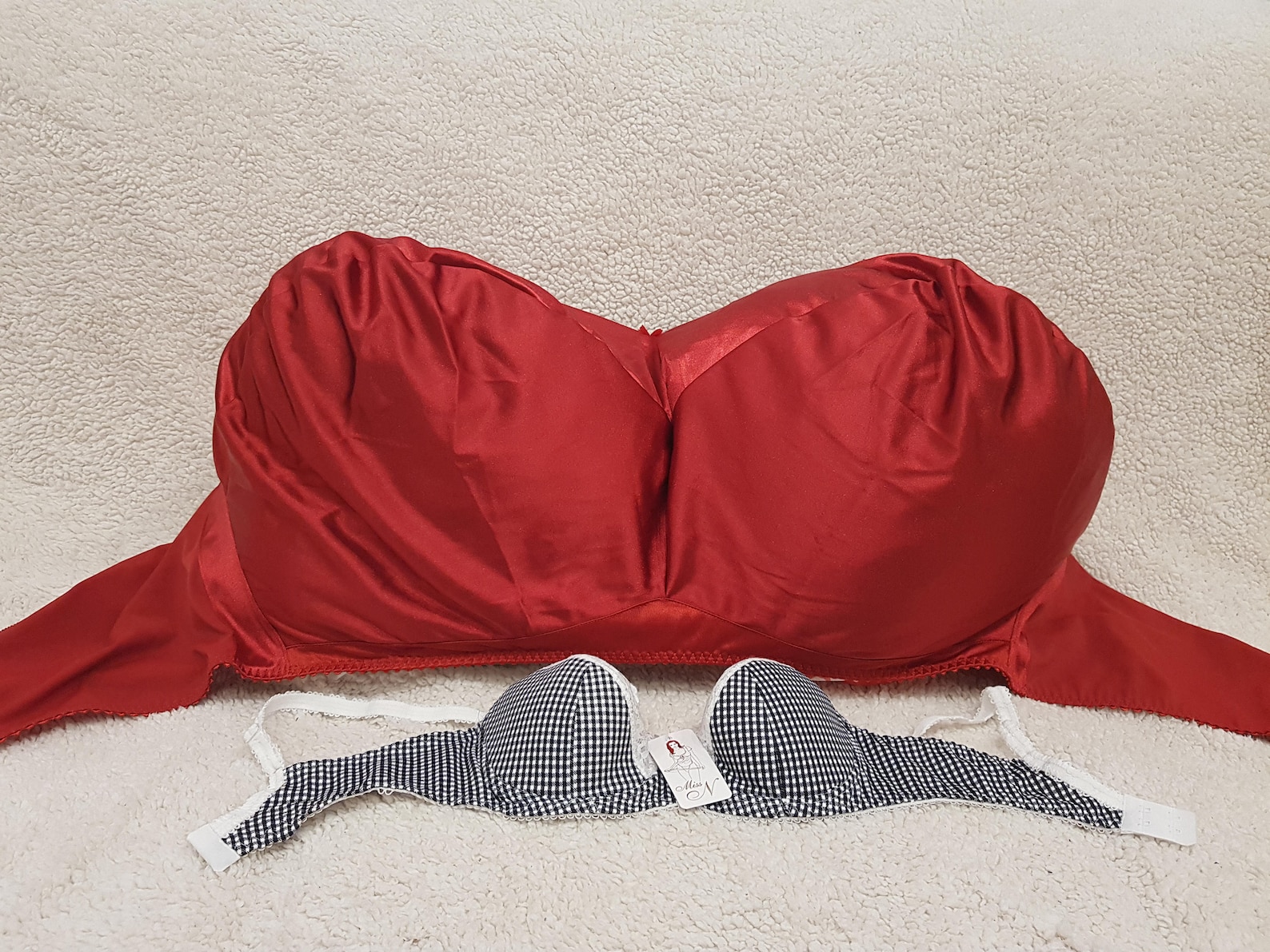 Handmade Red Braplus Plus Sizehuge Sizebig Siliconcustom | Etsy