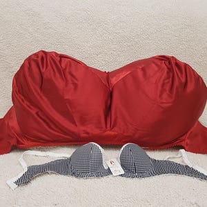 Handmade Red Bra,plus Plus Size,huge Size,big Silicon,custom Bra,big ...