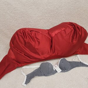 Handmade Red Bra,plus Plus Size,huge Size,big Silicon,custom Bra,big ...