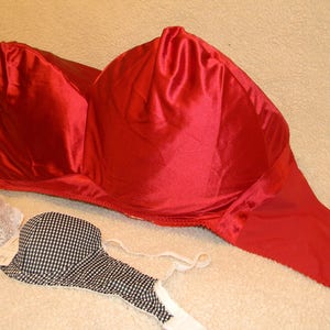 Handmade Red Bra,plus Plus Size,huge Size,big Silicon,custom Bra,big ...