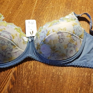 Bra Full Cupunderwearfabric Lingeriehandmade - Etsy