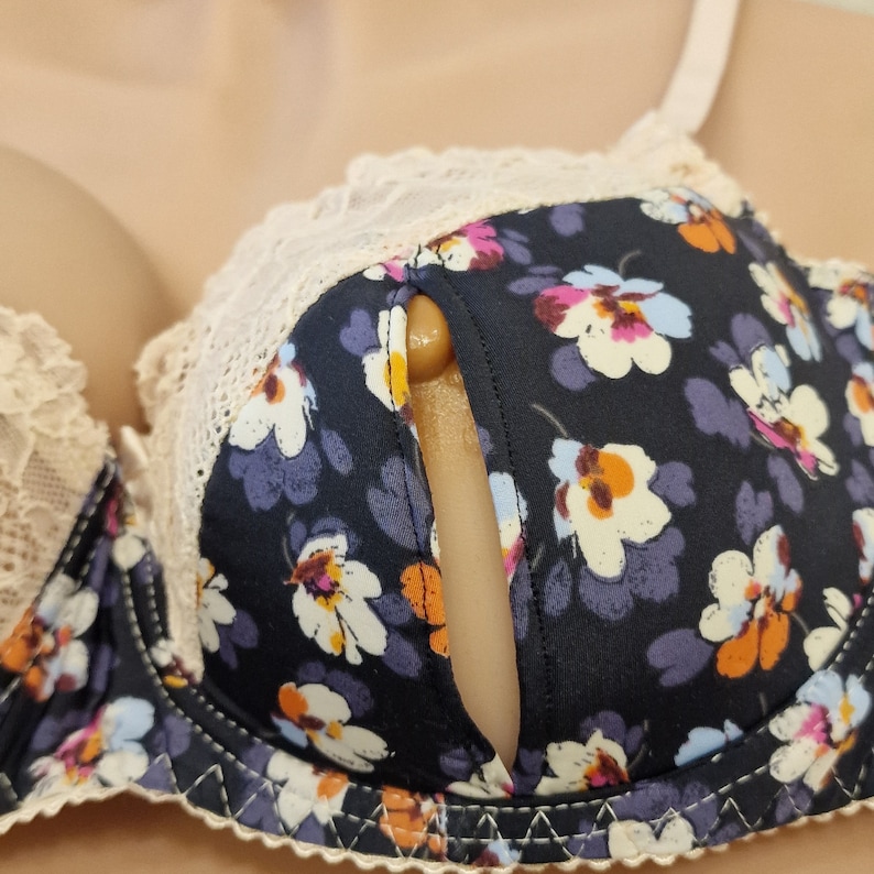 Open Nipples Bra Room For Nipples Crotchless Lingerie Open Cup Etsy