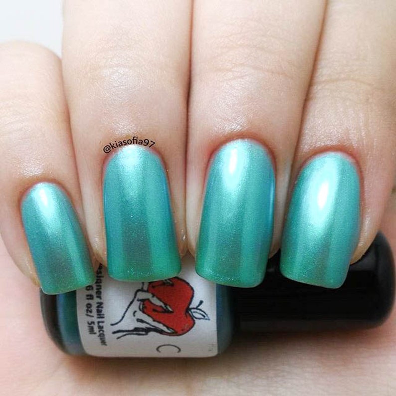 5 Free Nail Polish - Scum of the Sea - Green Nail Polish - Etsy