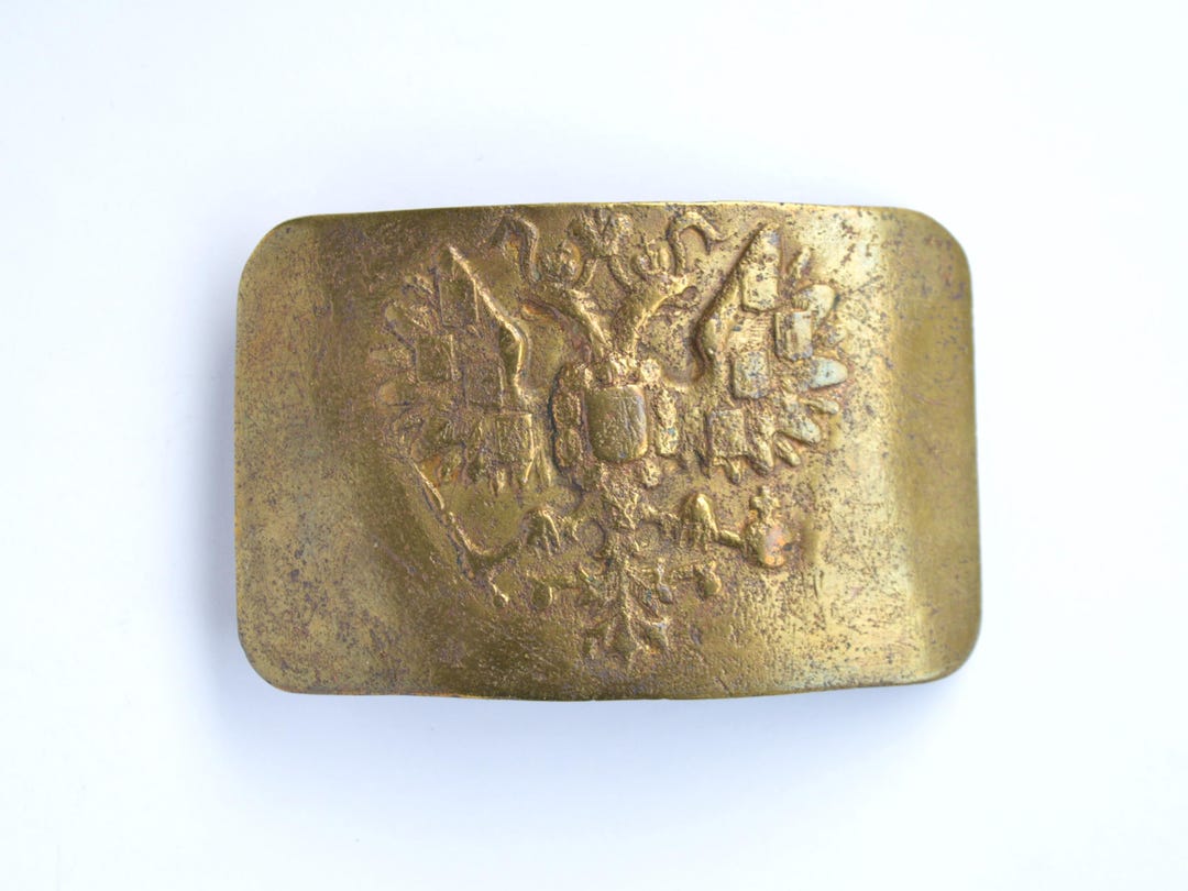 Antique Imperial Russian Army Uniform Brass Belt Buckle, Original ...