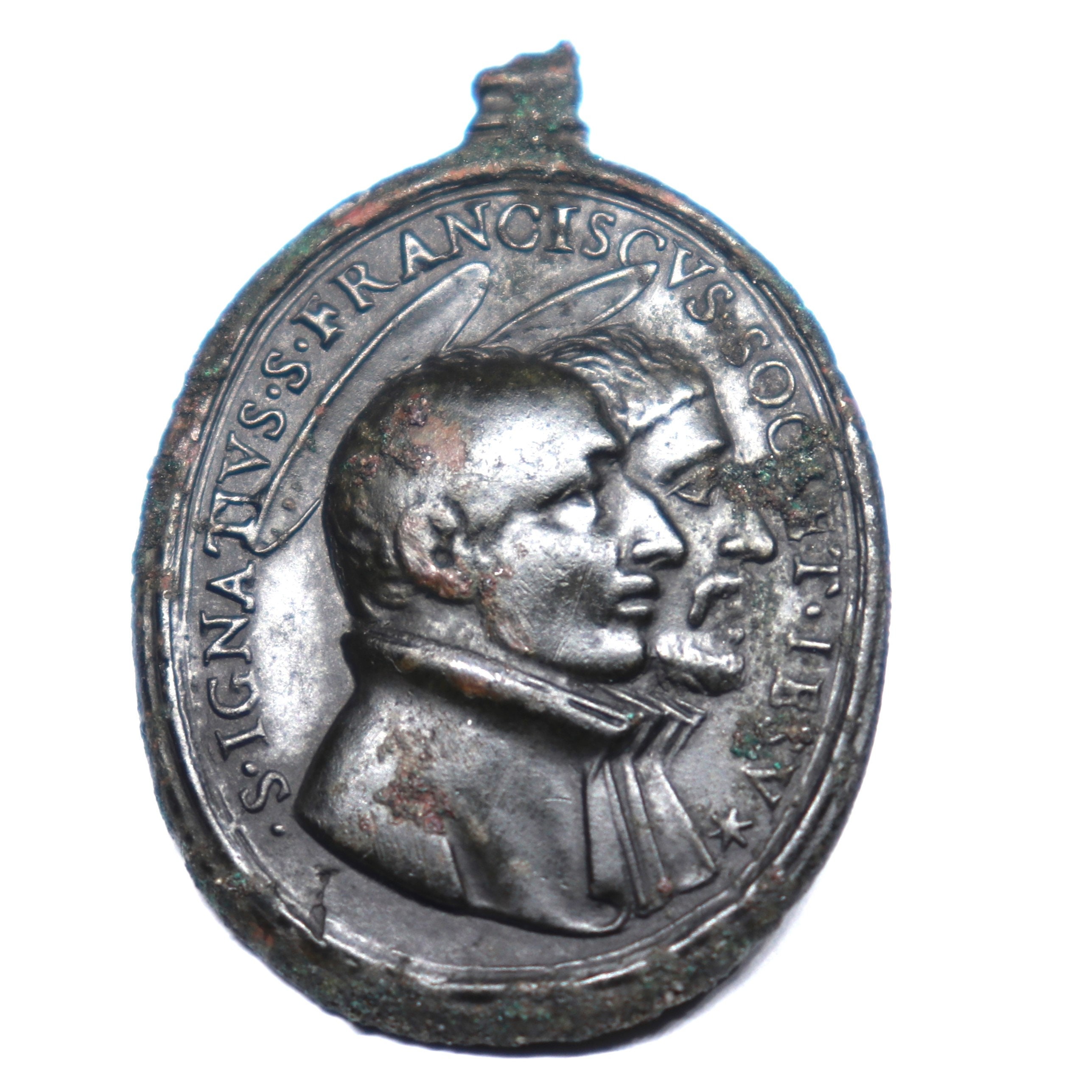 Rare Jesuits Antique Religious Medal St. Ignatius, Franciscus, Aloysius ...