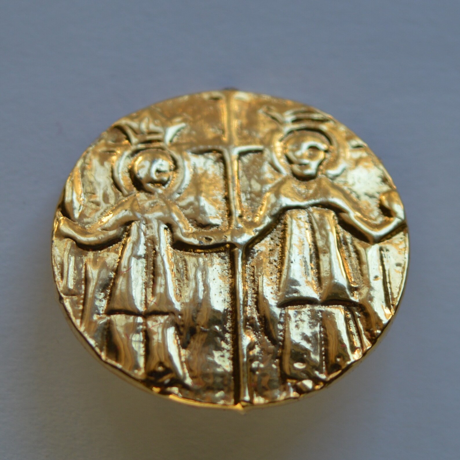 St. Constantine & St Helen Greek Byzantine Coin Charm - Etsy