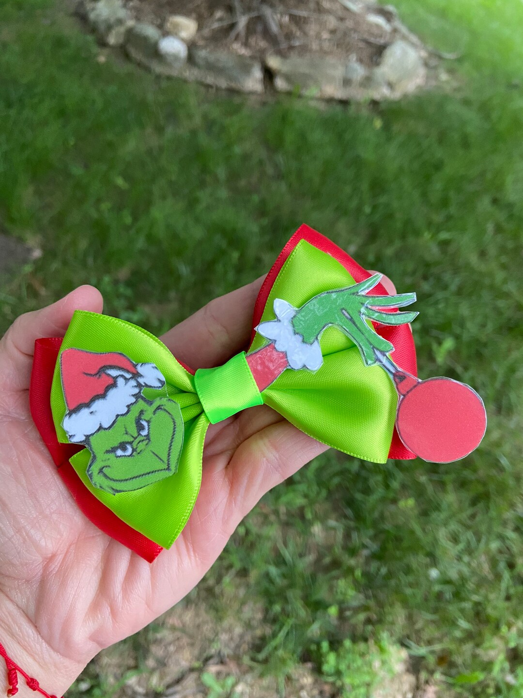 The Grinch Inspired Hairbow - Etsy