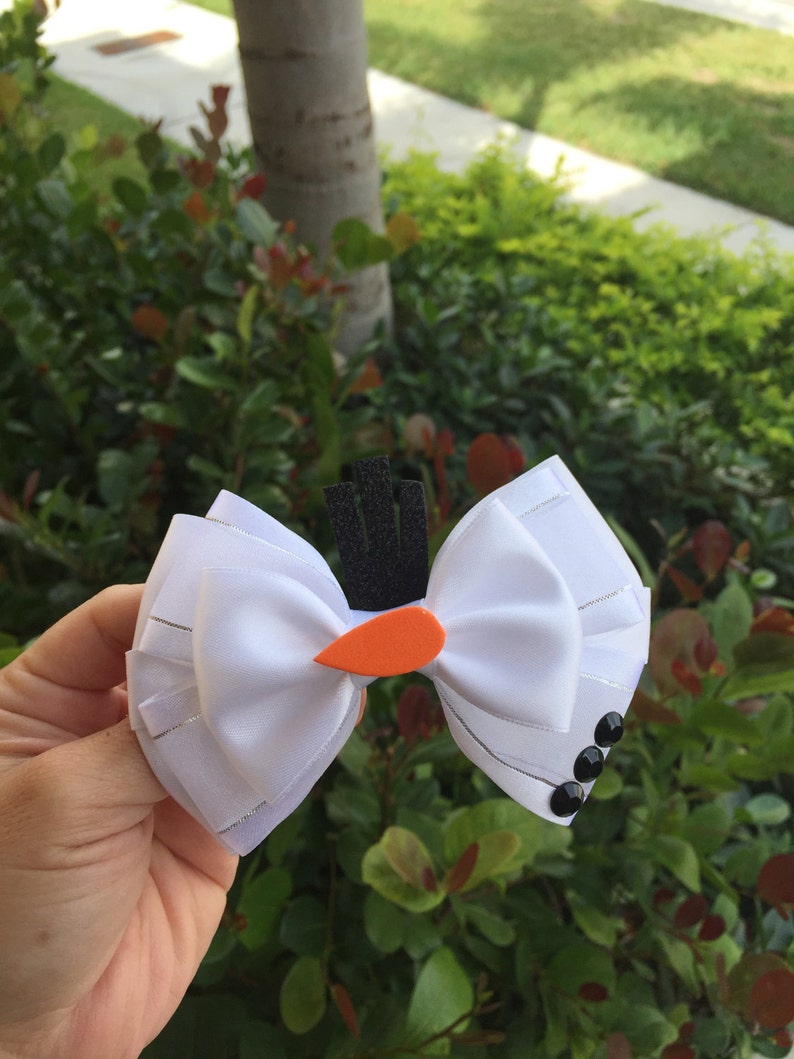 Olaf Inspired Hairbow | Etsy