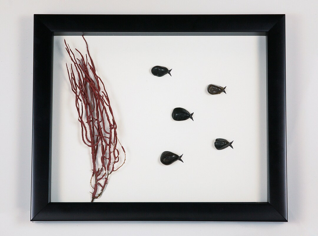 Pebble Art "school Days" Fish and Coral - Etsy