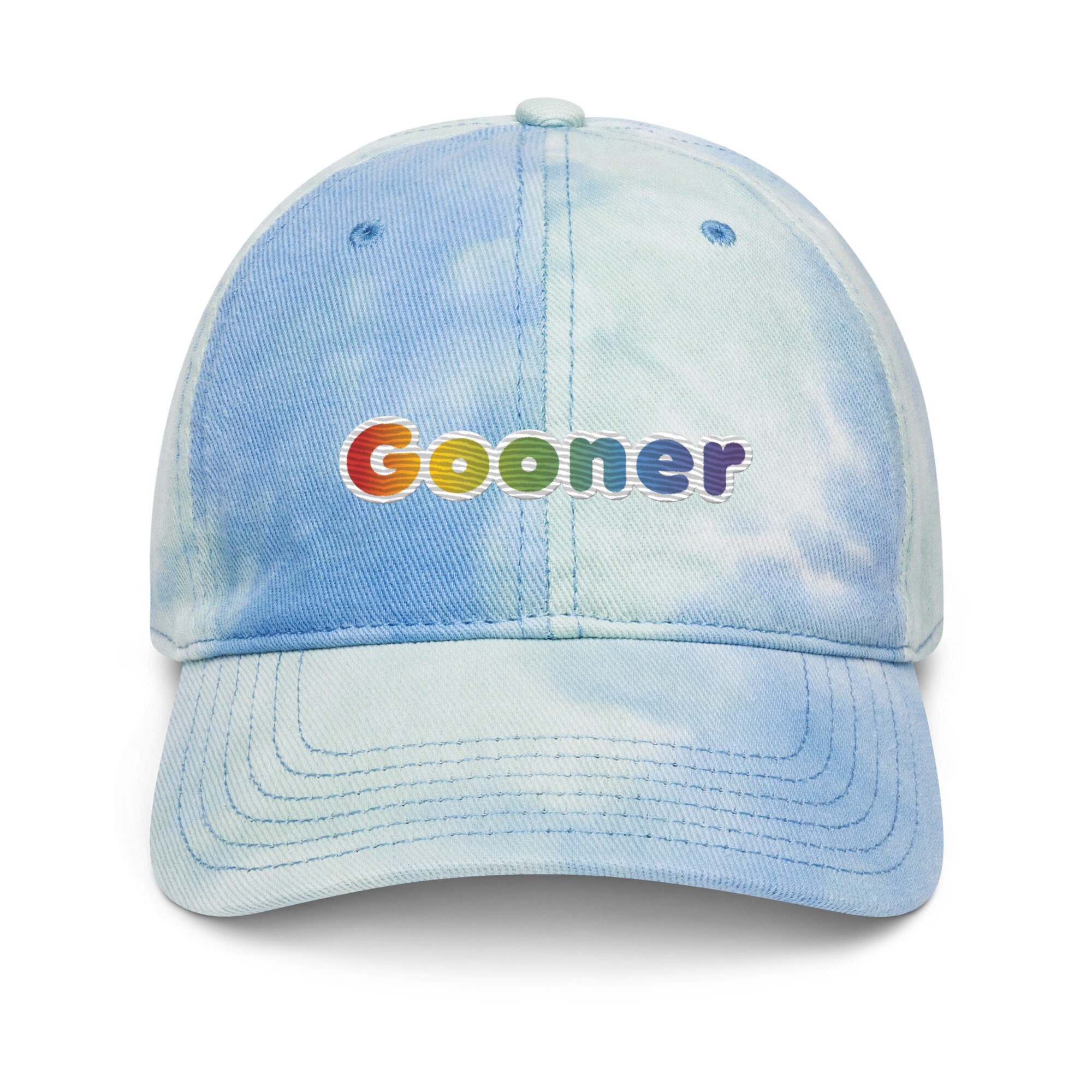 Gooner Tie Dye Embroidered Hat - Etsy