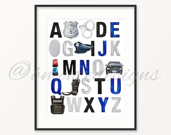 Police Alphabet - Etsy