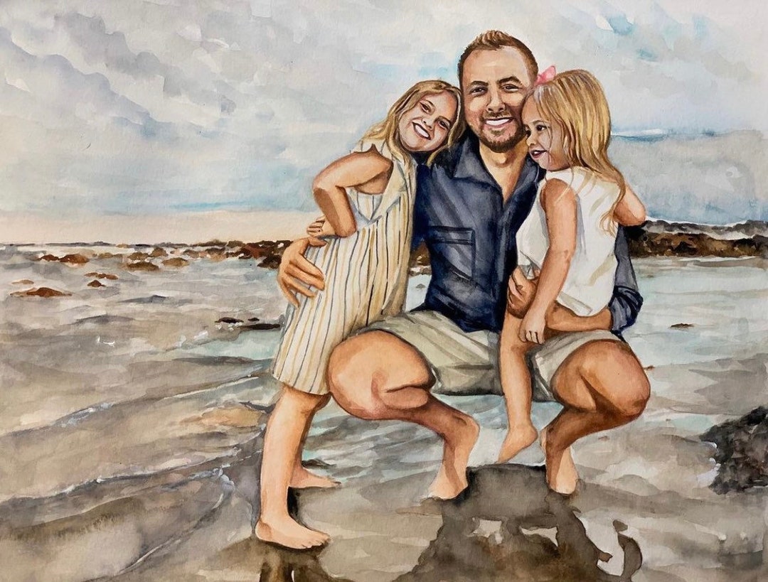 Father and Child Art. Daddy and Me Decor. Father's Day Gift. - Etsy