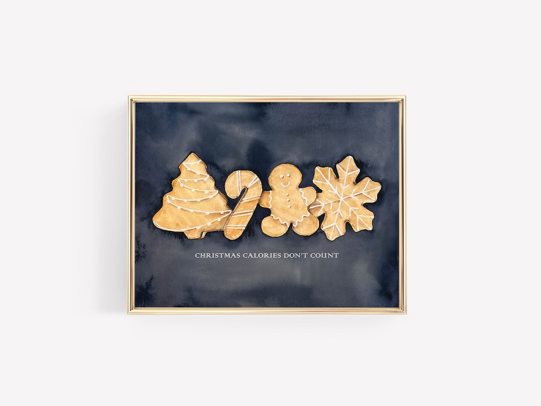 Holiday Cookies Decor. Christmas Cookies Wall Art. Gingerbread Cookies ...