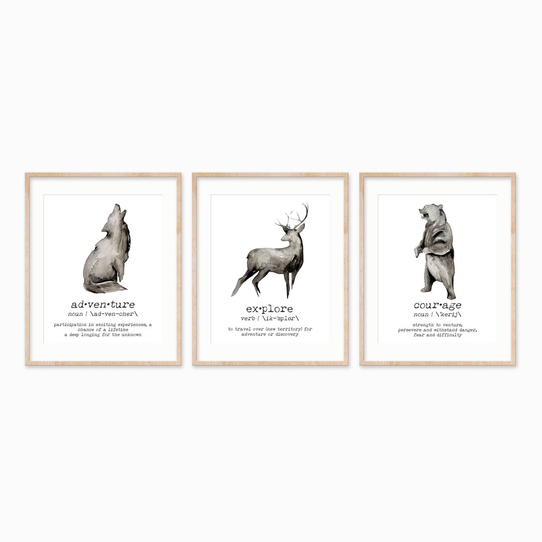 Woodland Nursery Art Print. Woodland Themed Nursery. Explore, Adventure ...