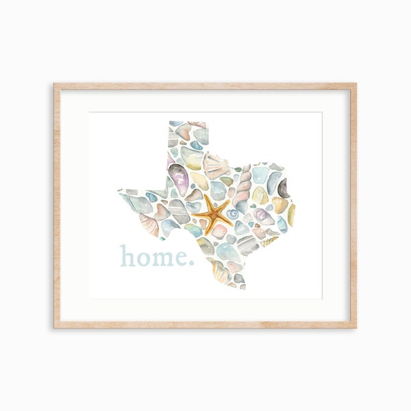 Texas Watercolor - Etsy