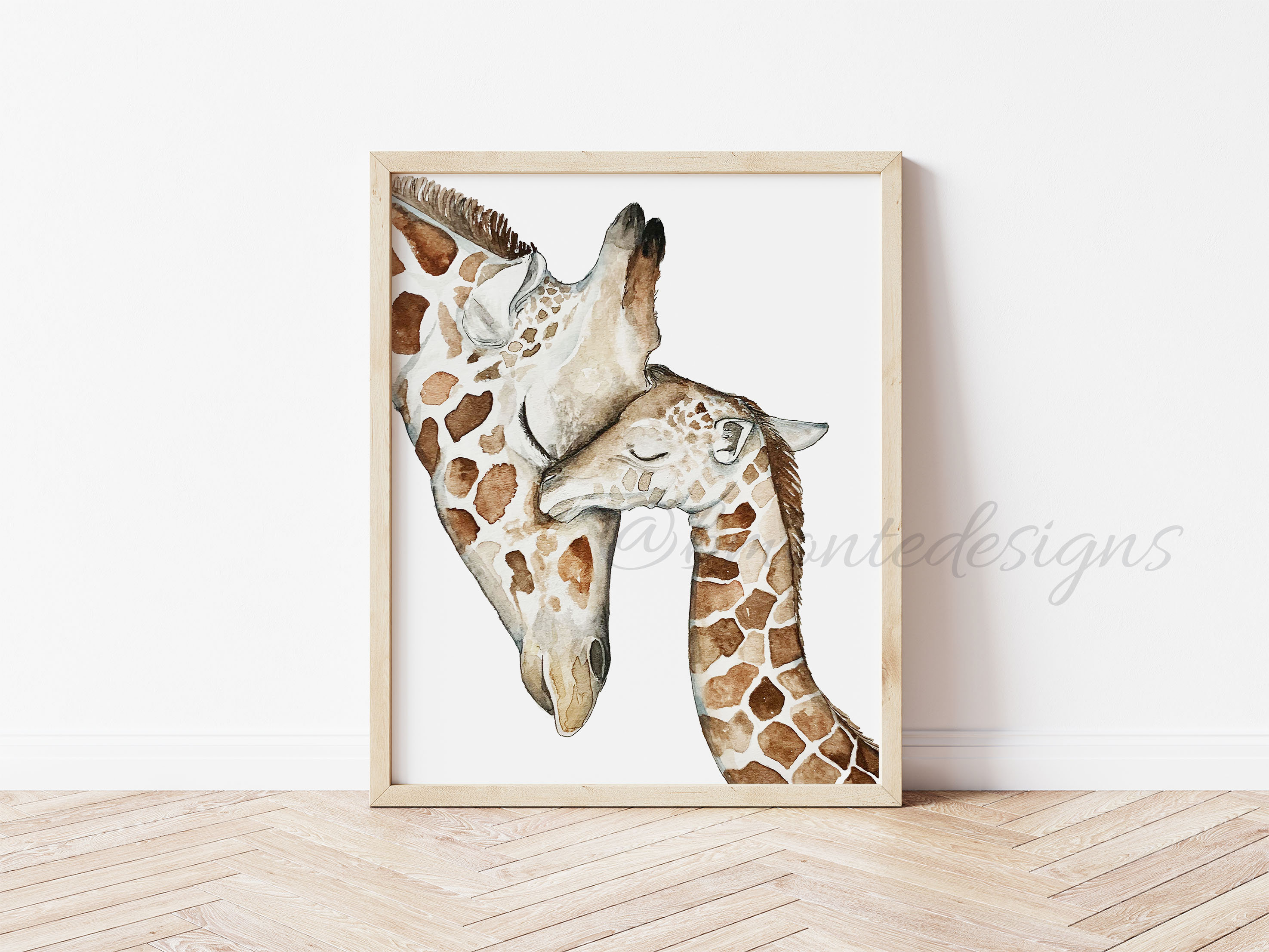 Giraffe Nursery Decor. Giraffe Wall Art. Giraffe Watercolor. | Etsy