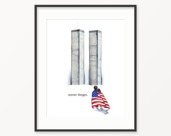 New York Twin Towers Classic Poster - Etsy