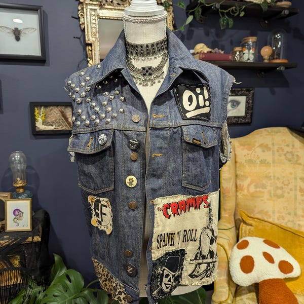 Punk Vest - Etsy