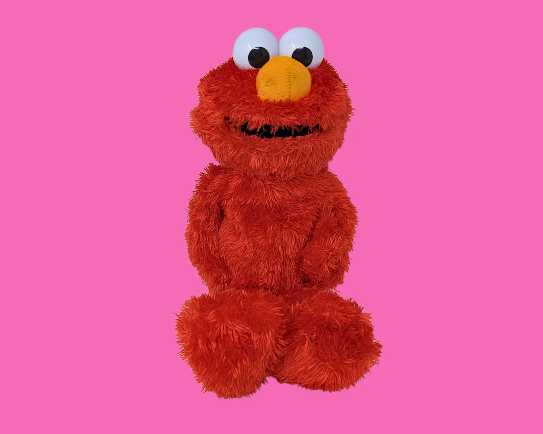 Vintage 1990's Sesame Street Elmo Plush Toy, Functional - Etsy