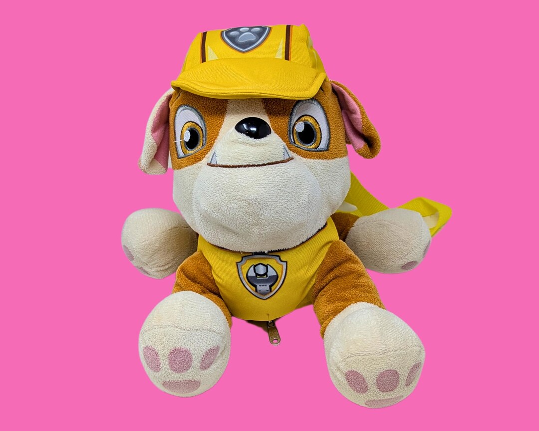 Paw Patrol, Rubble Plush Backpack - Etsy
