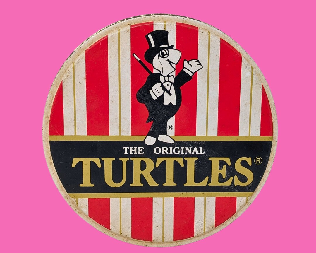 Vintage 1990's Turtles Chocolate Tin Box - Etsy