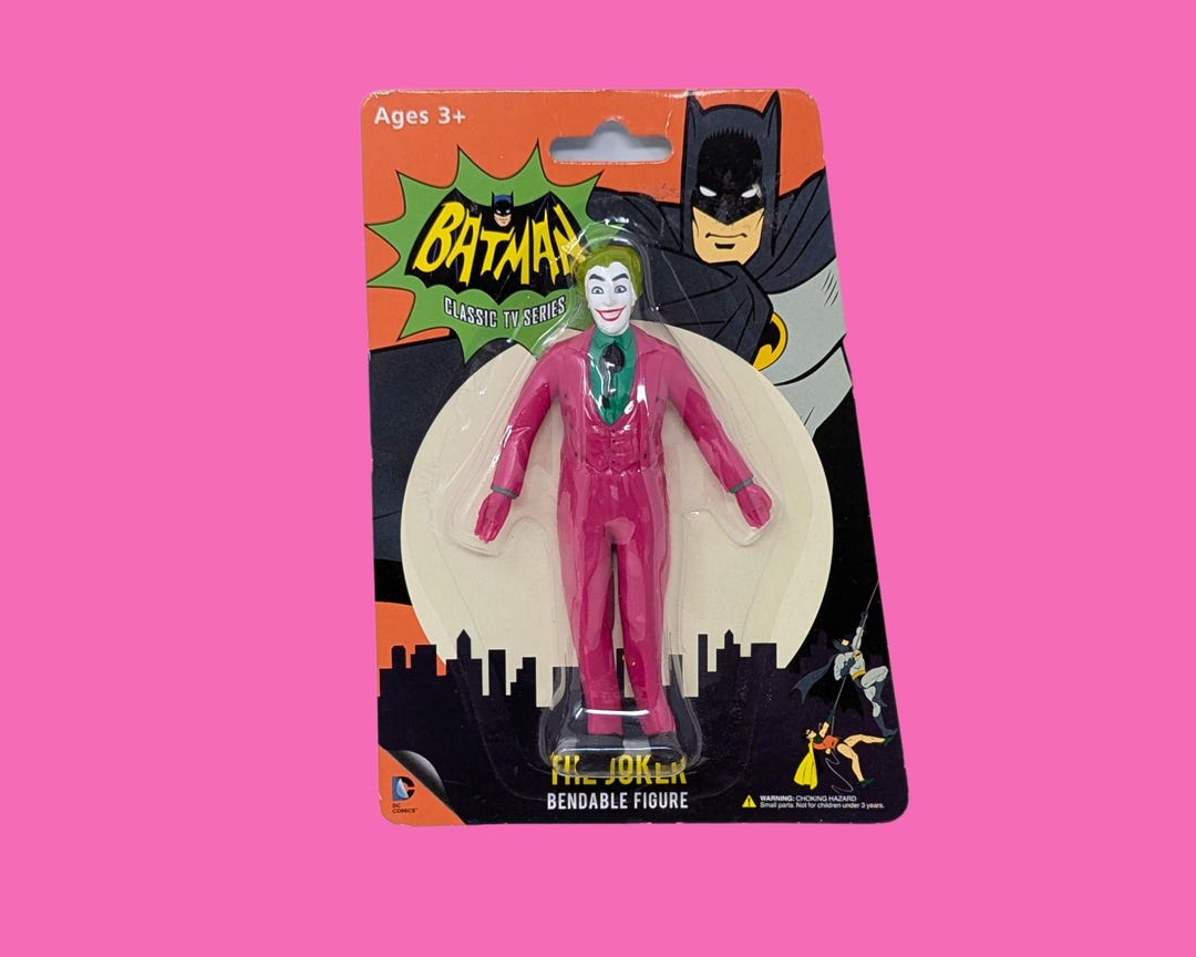 Y2K Collectible Sealed Batman Classic TV Series the Joker Bendable ...
