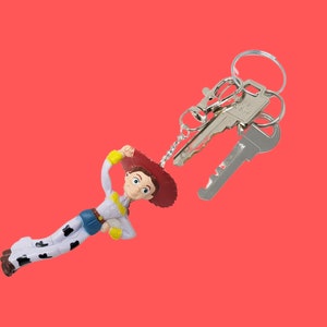 Handmade, Upcycled Toy Story Jessie Toy Keychain - Etsy