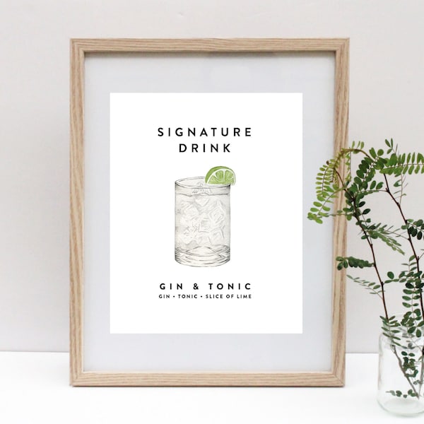 Gin and Tonic - Etsy