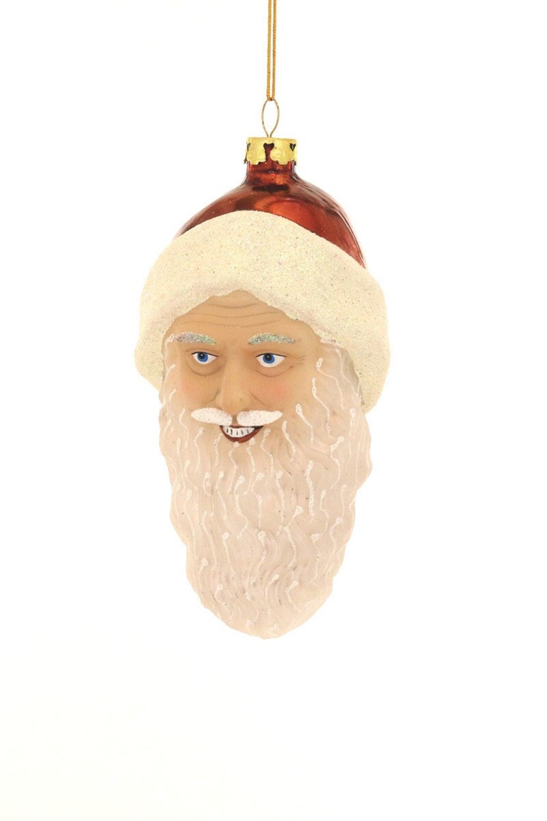 Victorian St Nicholas Glass Ornament Old World Santa - Etsy