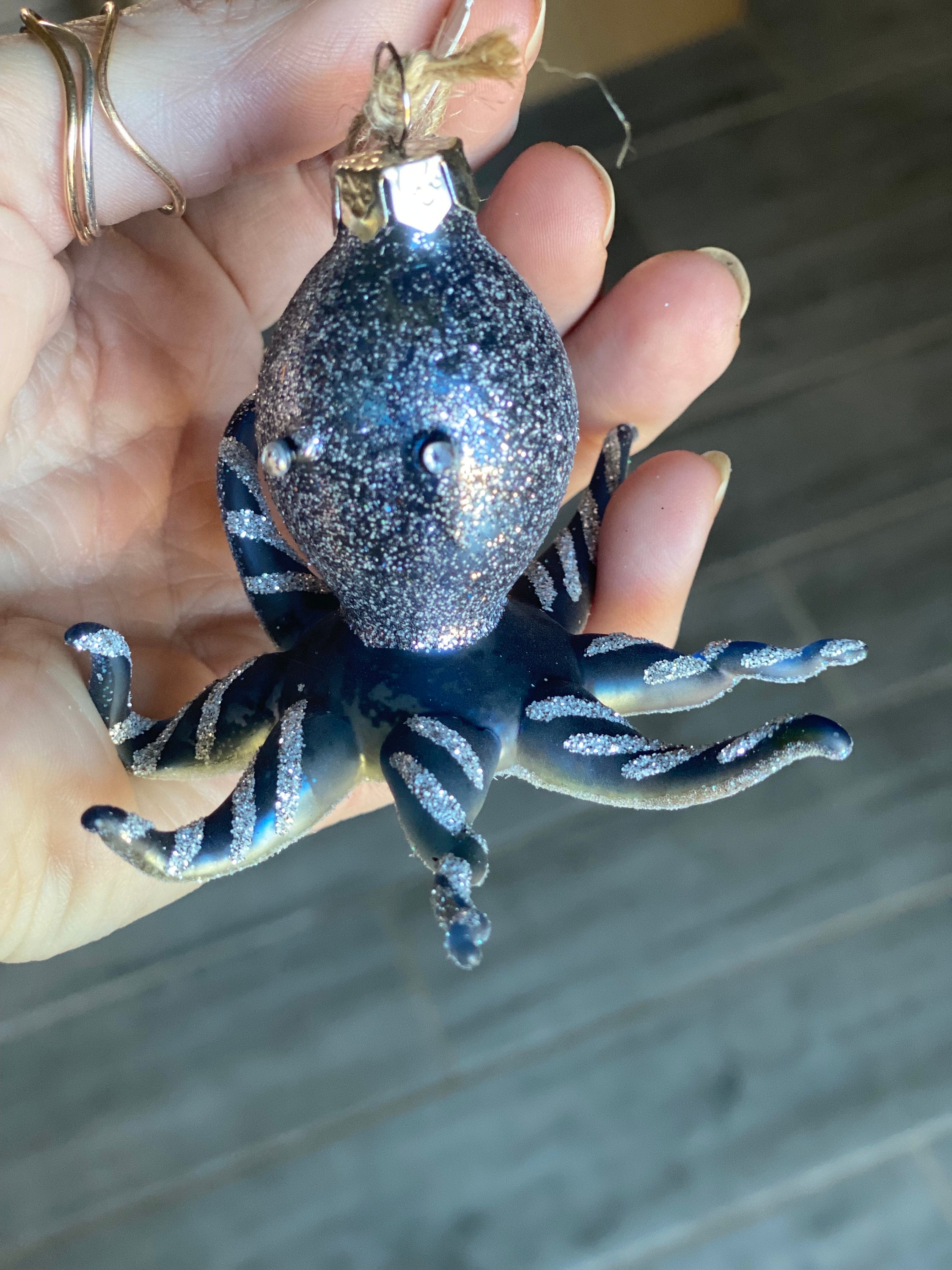 Octopus Glass Ornament Cody Foster Under the Sea Unique Gift - Etsy