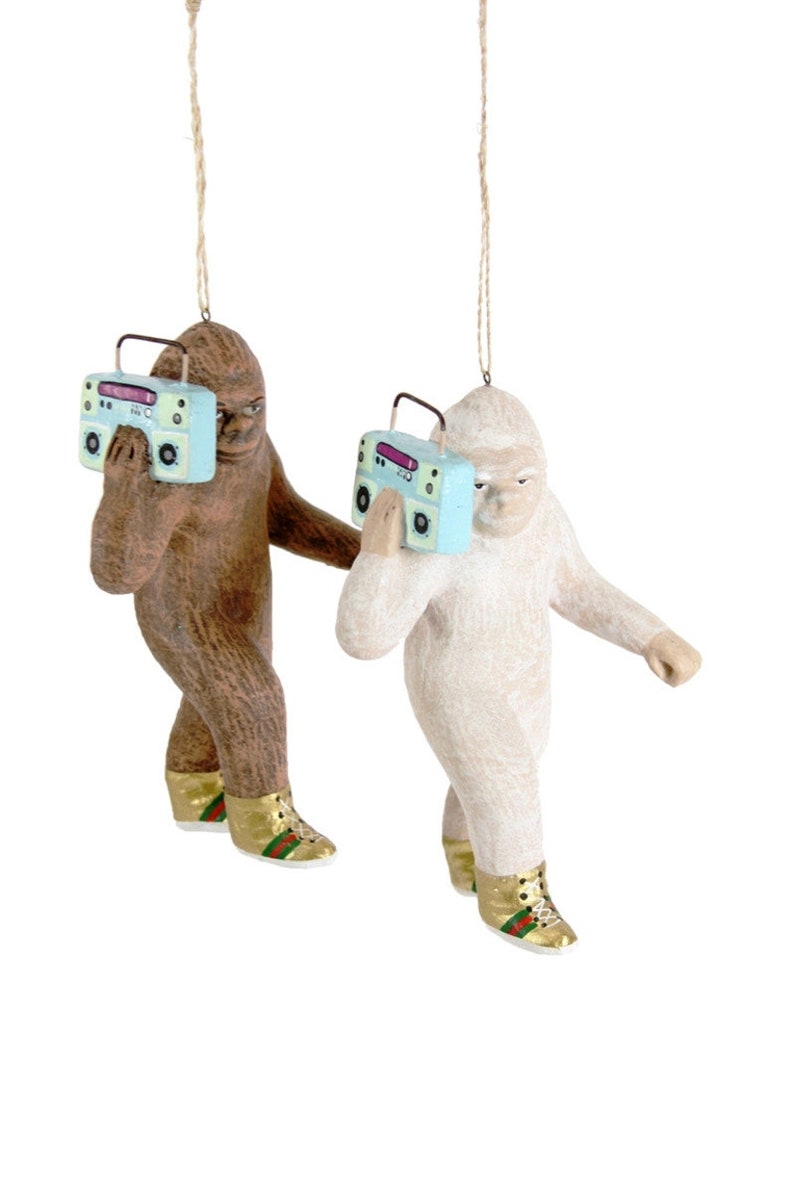 Hipster Sasquatch Ornament Boombox Holiday Funny Unique Gift - Etsy