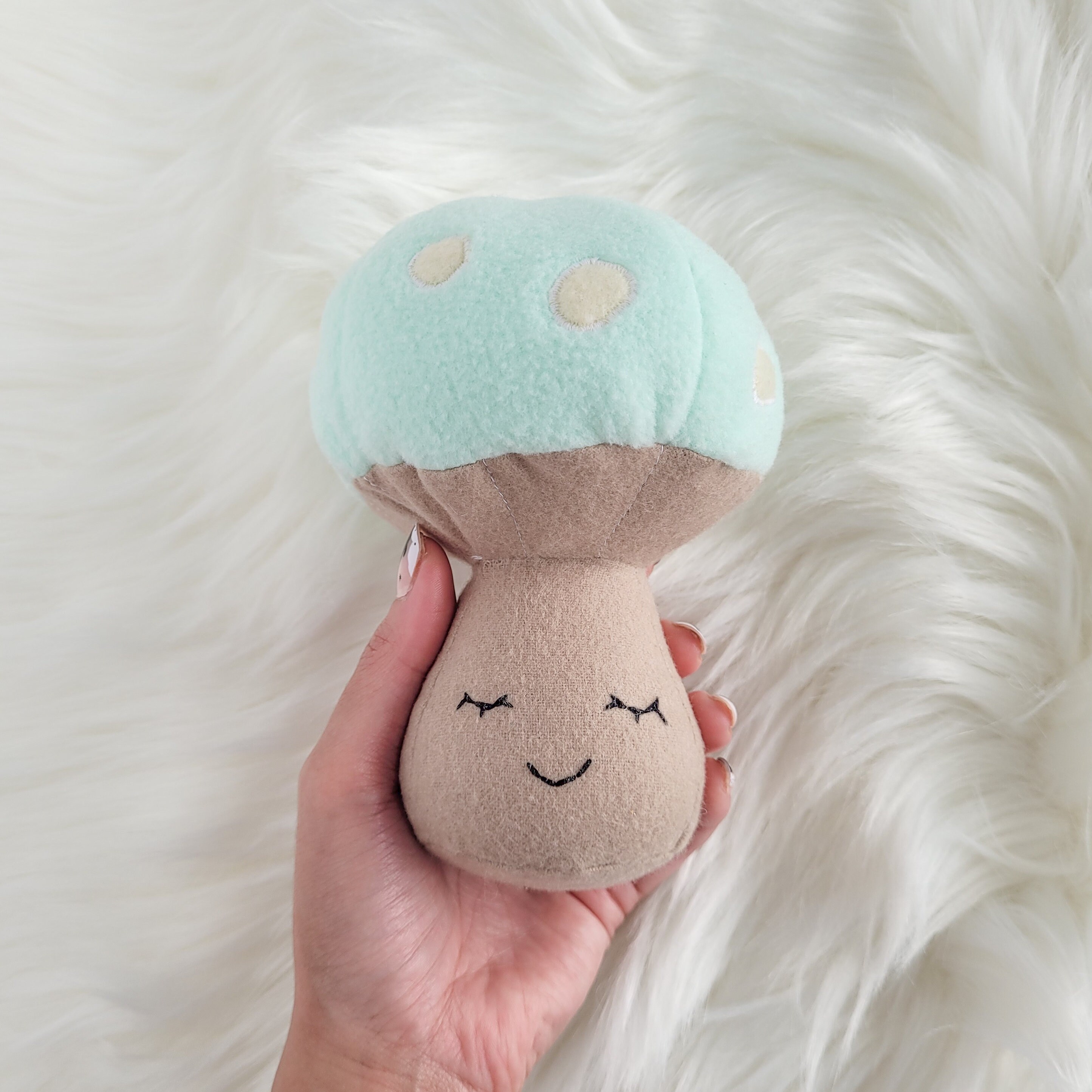 Mushroom Plushie, Handmade Mushroom Sprite, Cute Mushroom Toy for Kids ...