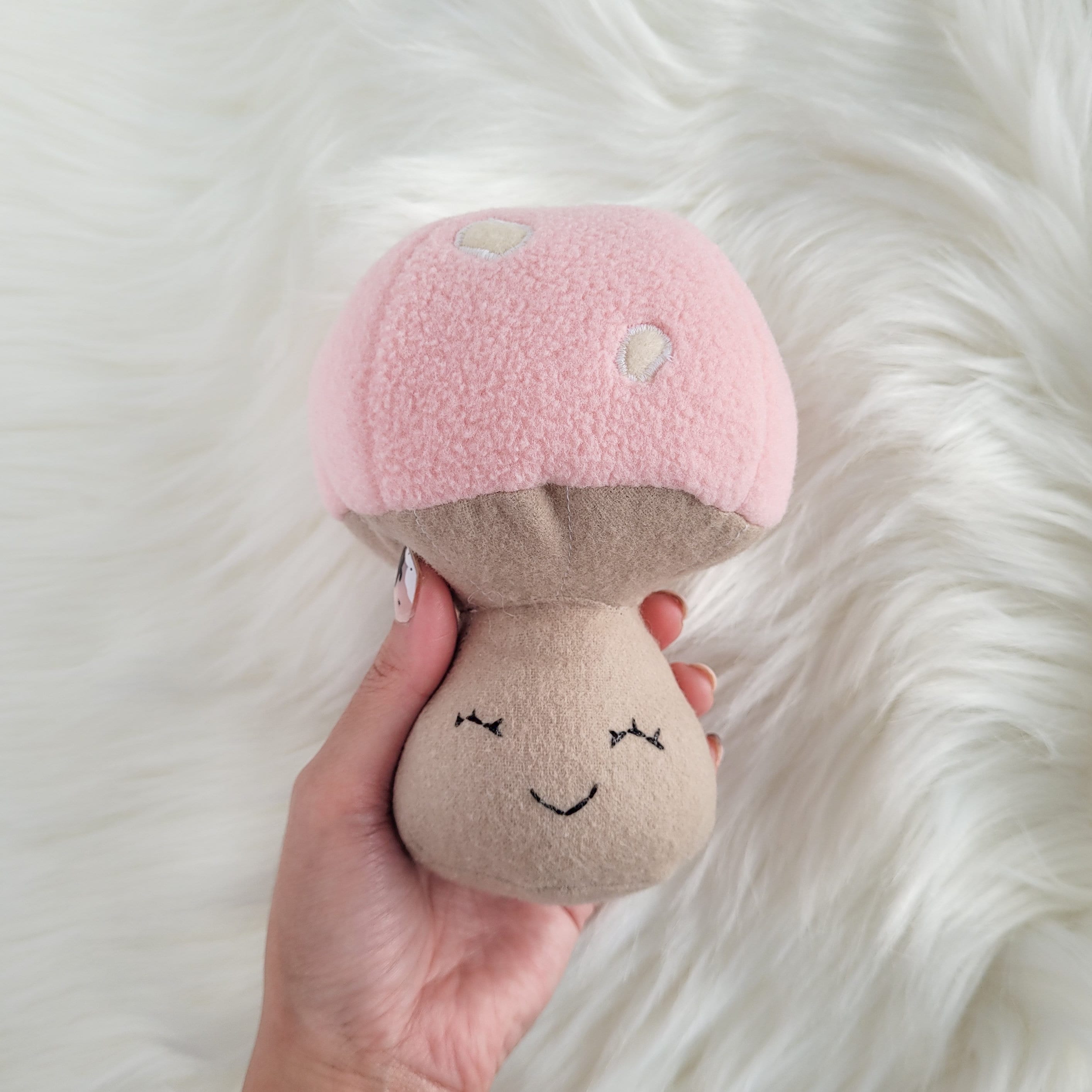 Mushroom Plushie, Handmade Mushroom Sprite, Cute Mushroom Toy for Kids ...