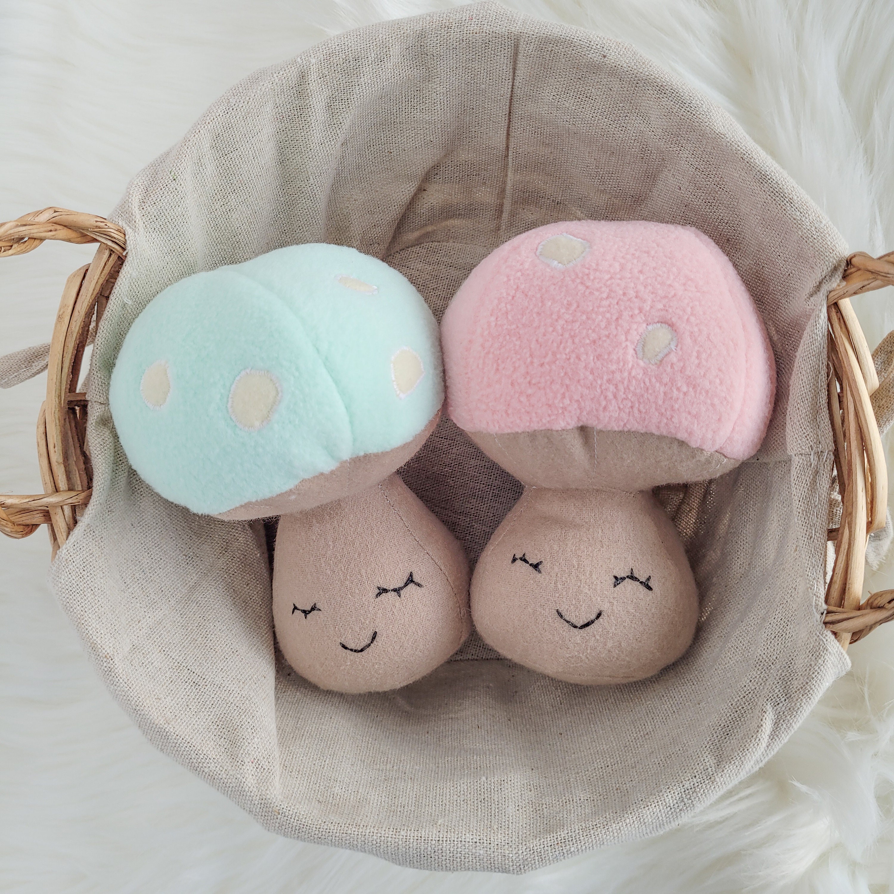 Mushroom Plushie, Handmade Mushroom Sprite, Cute Mushroom Toy for Kids ...