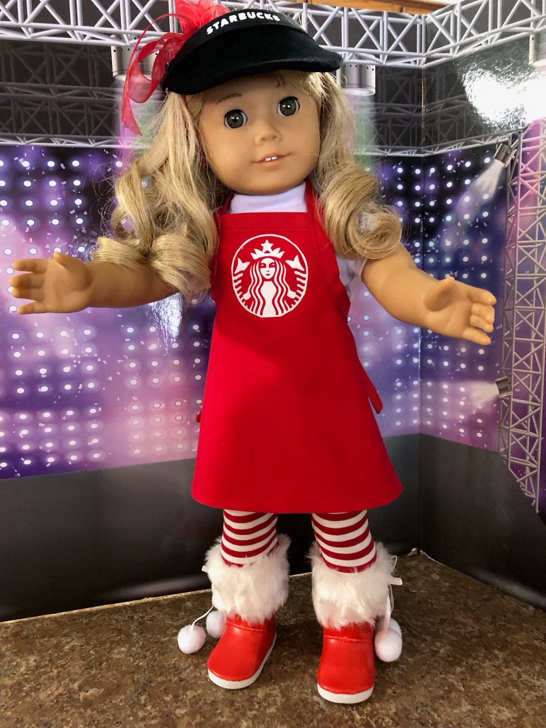 Starbucks Barista Coffee Shop Inspired Red Holiday Grinch 18 Inch ...