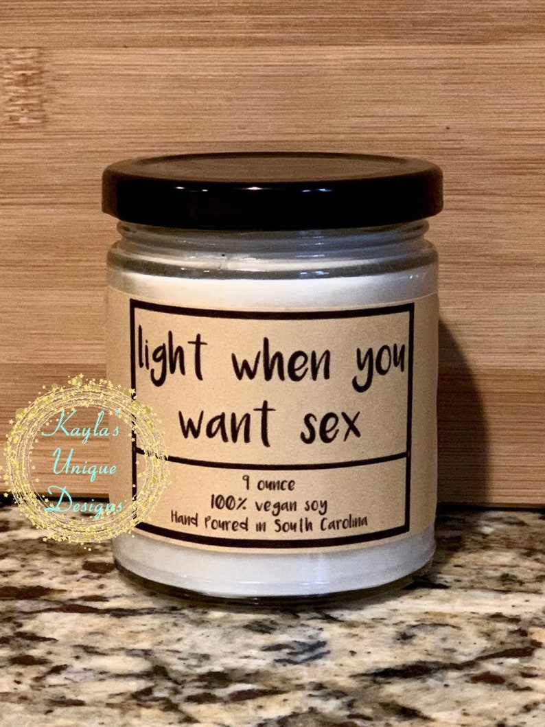 Light Me When You Want Sex Candle Intimate Candle T For Etsy