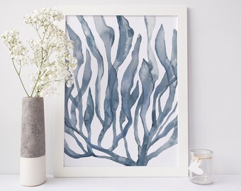 Seaweed painting | Etsy