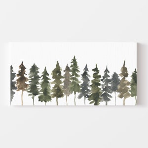 Pine Tree Artwork | Scandinavian Forest Decor, Nordic Woodland Winter ...